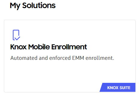 Knox Mobile Enrollment (KME) Provisioning – Esper Help