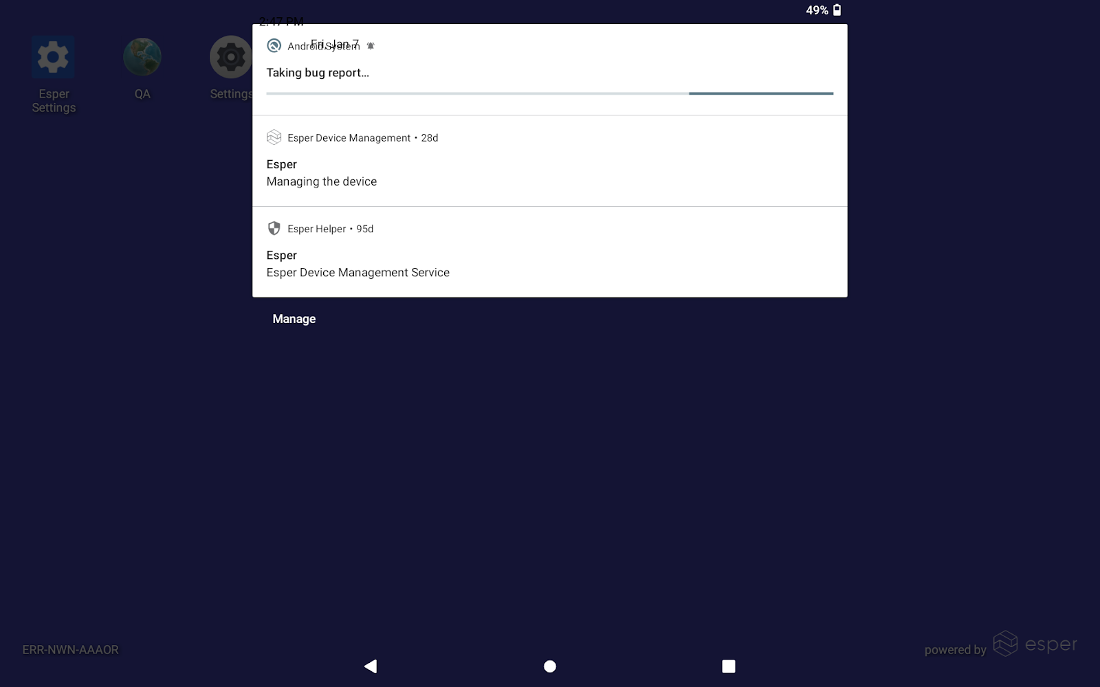 Logs and Bug Reports – Esper Help