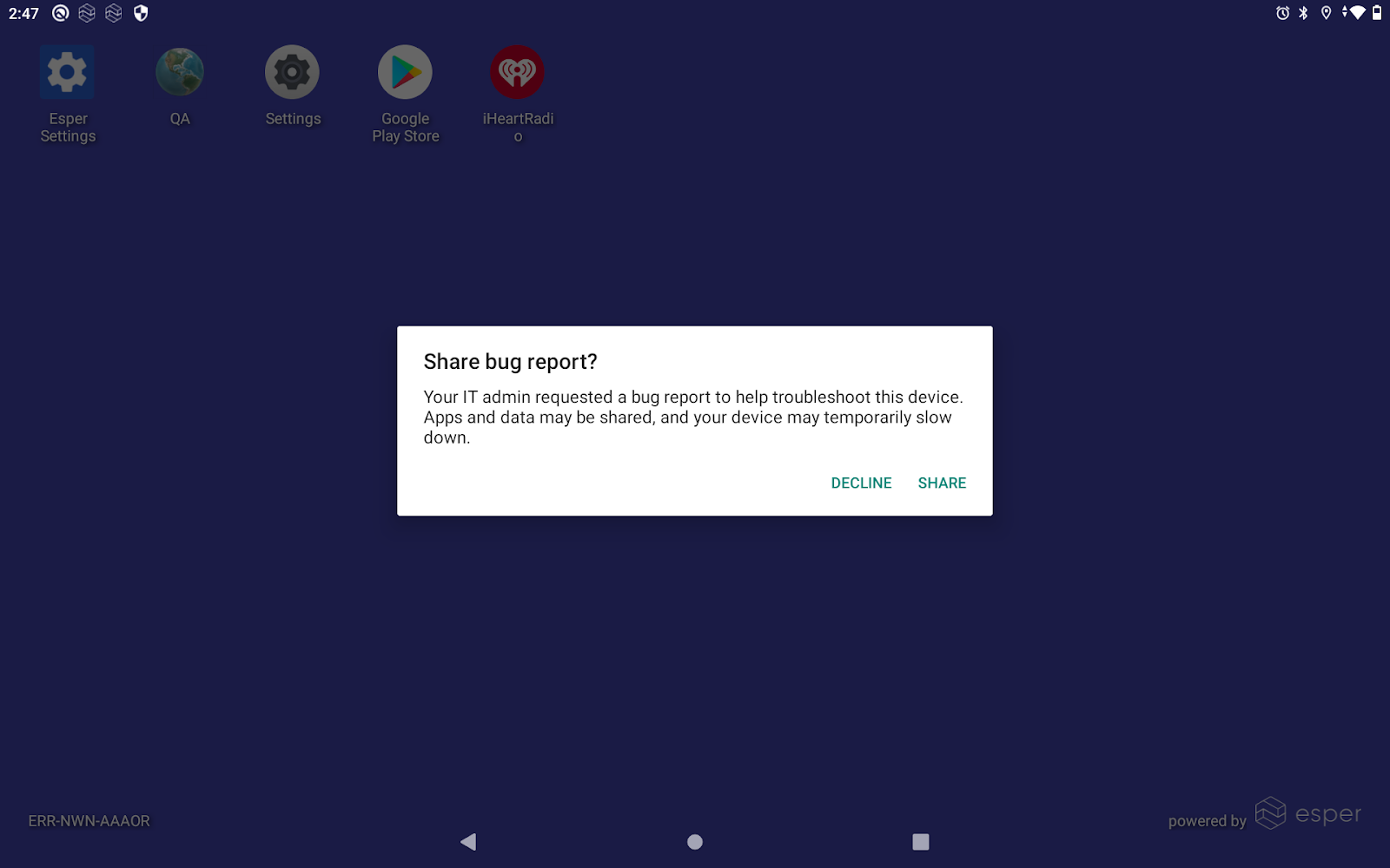 Logs and Bug Reports – Esper Help