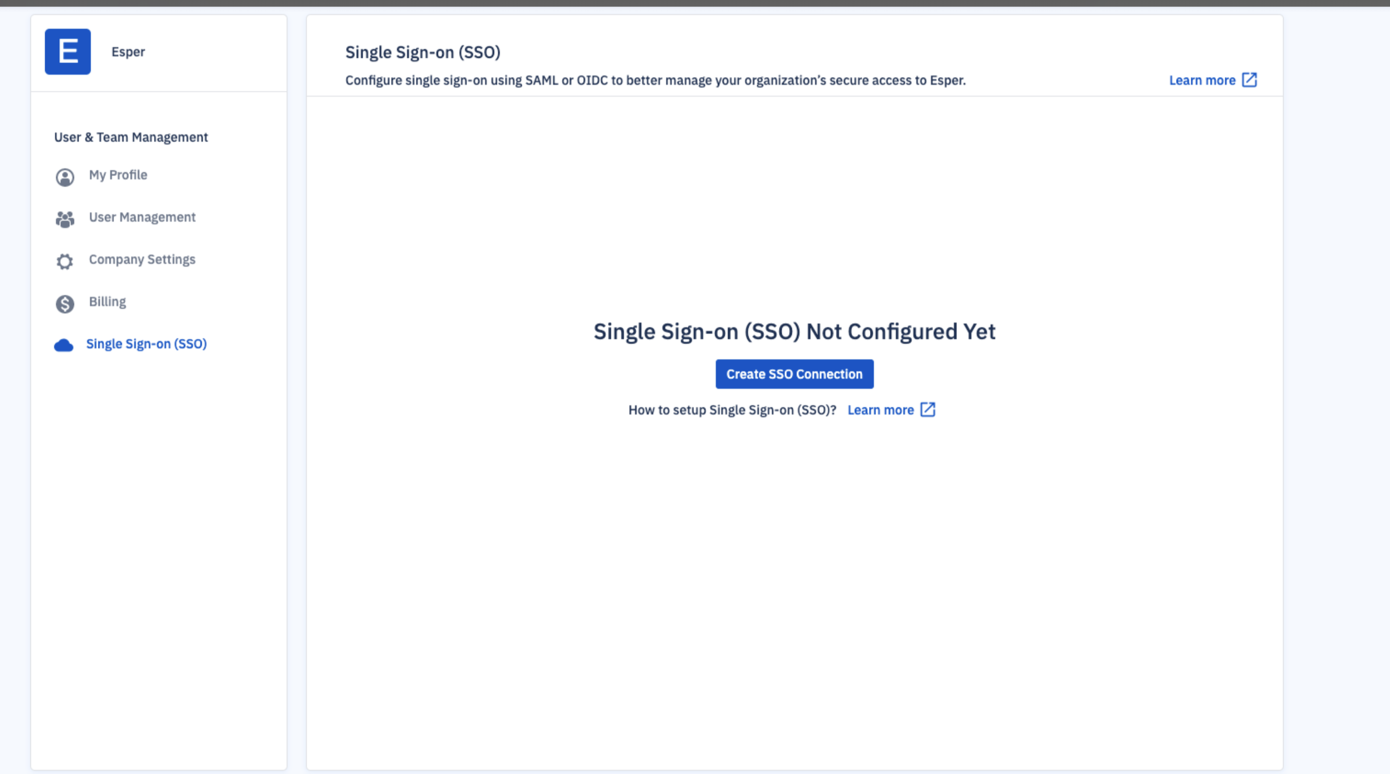 Set Up Single Sign-On (SSO) – Esper Help
