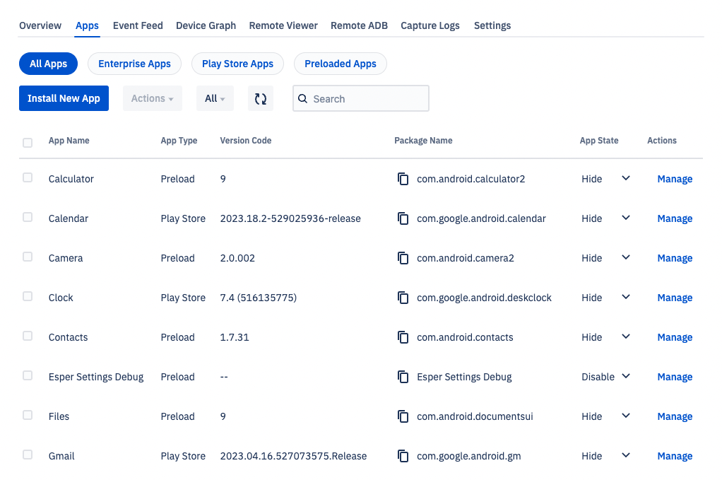 Application Syncs – Esper Help