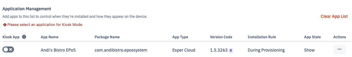 Application Syncs – Esper Help