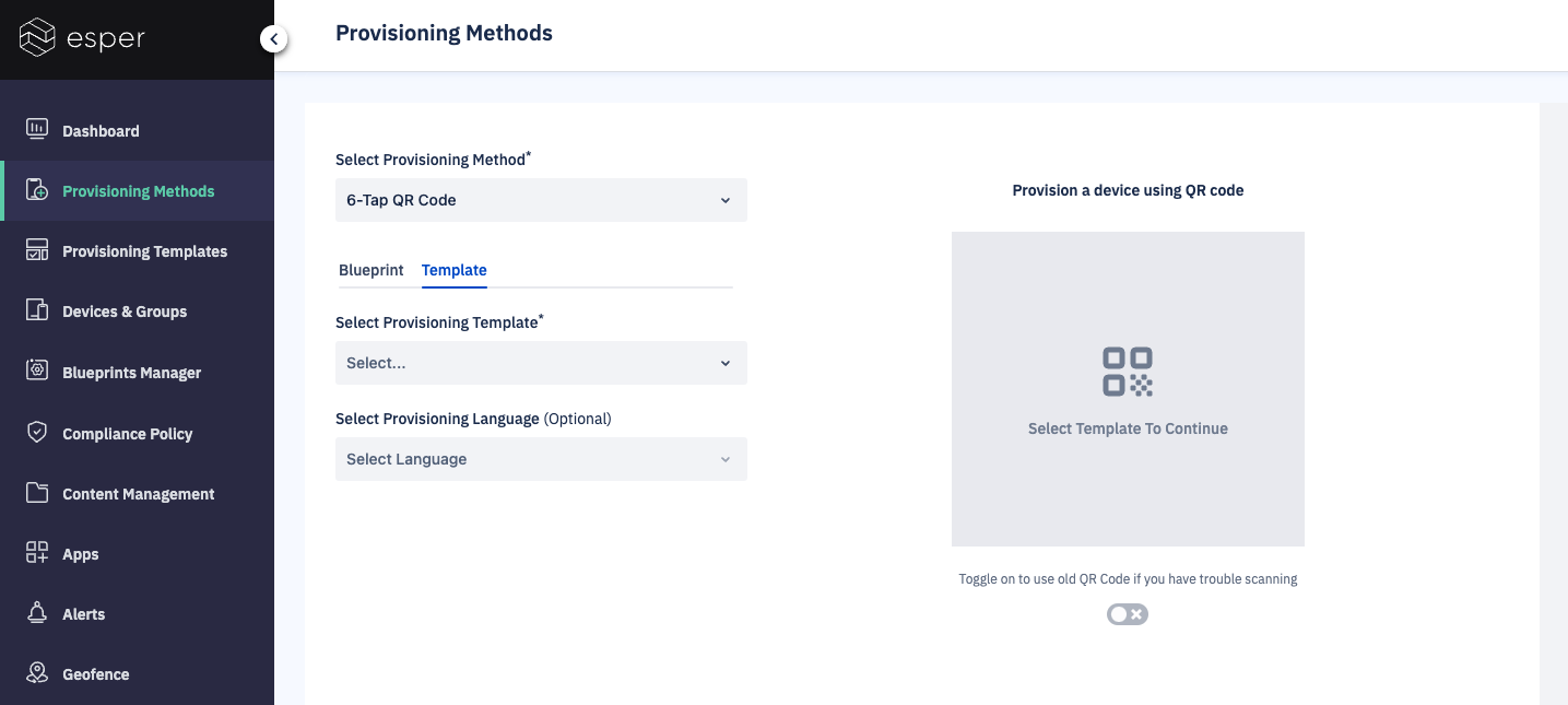 Introduction to Provisioning Methods – Esper Help