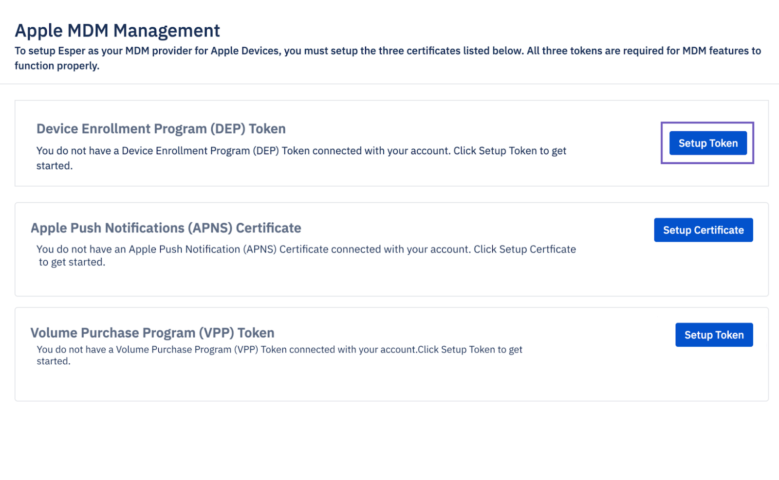 Setting Up Apple MDM Management – Esper Help