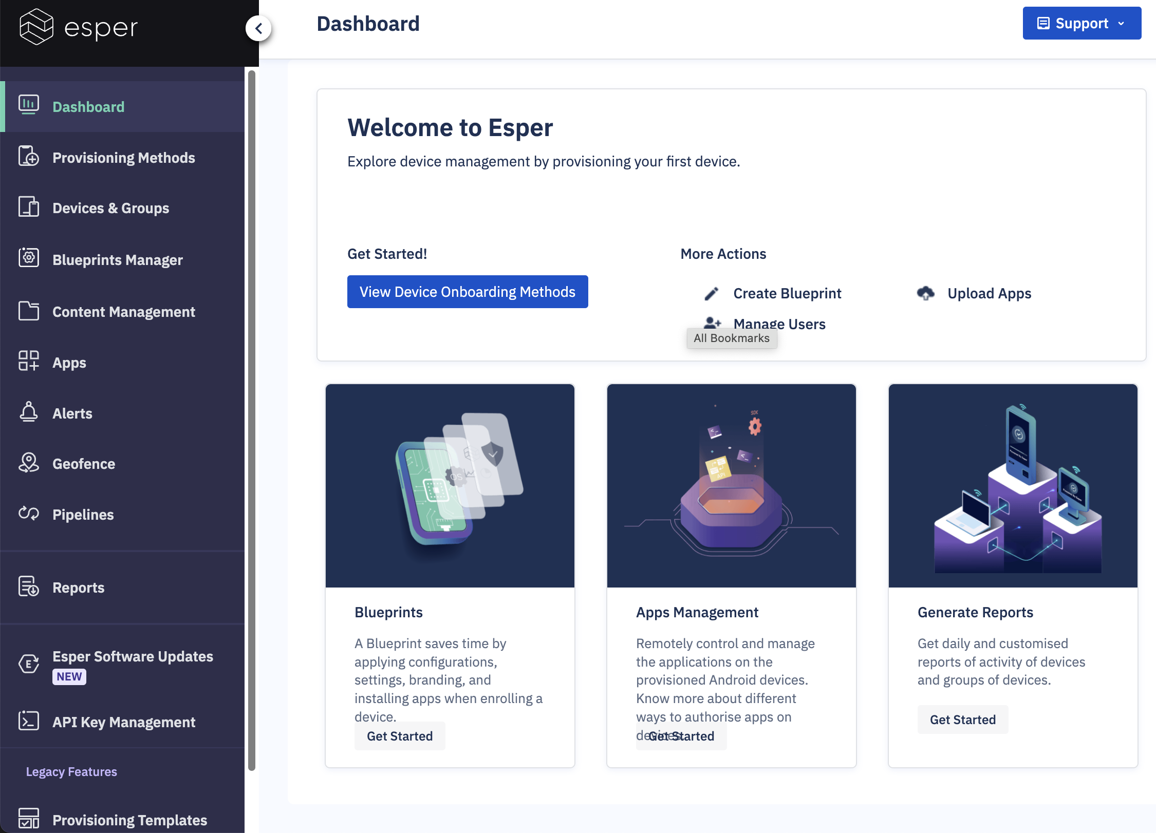 Introduction to the Dashboard – Esper Help