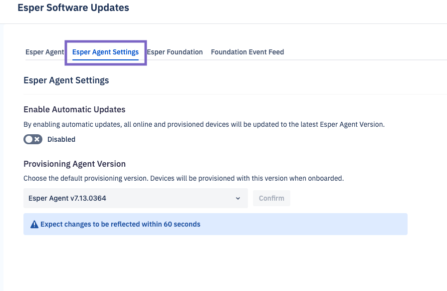 Deploying Esper Software Updates – Esper Help